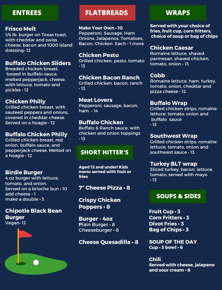 Back Nine Restaurant - Family Golf and Learning Center